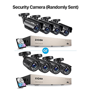 ZOSI 3K Lite Security Camera System with AI Human Vehicle Detection,H.265+ 8CH HD TVI Video DVR Recorder with 8X HD 1920TVL 1080P Indoor Outdoor Weatherproof CCTV Cameras,Remote Access,1TB Hard Drive
