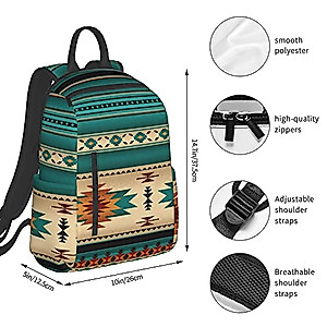 SWEET TANG Men Women Teens Lightweight Anti-Theft Travel Daypack Fashion Rucksack Durable Laptop Backpack for Work/Travel/College/Business - Compatible with Indiana Western Southwest Mesas, One Size