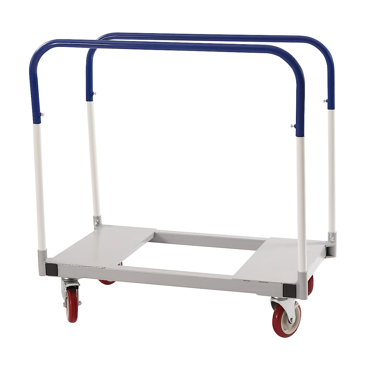 CUBELLIN 1500LBS Panel Cart Dolly Heavy Duty Trolley Cart with 5 Inch Casters Detachable Steel Cart Dolly Industrial Push Trolley for Warehouse Garage