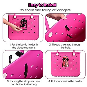 OUTXE Cooler Backpack 22L Insulated Cooler Bag for 15.6" Laptop, 2 Pack Cup Holder for Bogg Bag, Drink Holder Accessories for Bogg Bags, Insert Charm Water Bottle Holder Compatible with Bogg Bag