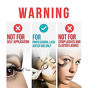 Crystal Clear Eyelash Extension Glue Stacy Lash (0.17fl.oz/5ml)/1 Sec Drying Time/Retention – 8 Weeks/Transparent Adhesive/Professional Supplies