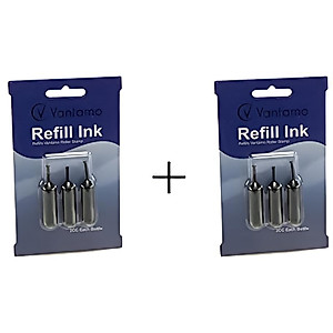 Vantamo Identity Theft Protection Roller Stamps - Refills (6 Refills, Ink Refill)