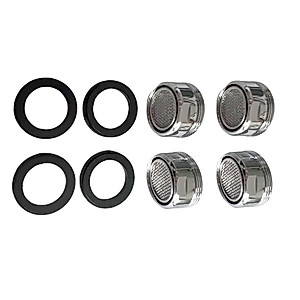 4 Pack Faucet Aerator Bathroom Sink Aerator, Aerator for Sink Faucet Filter 15/16-Inch Male Threads Aerator Faucet Filter with Gasket for Kitchen Bathroom