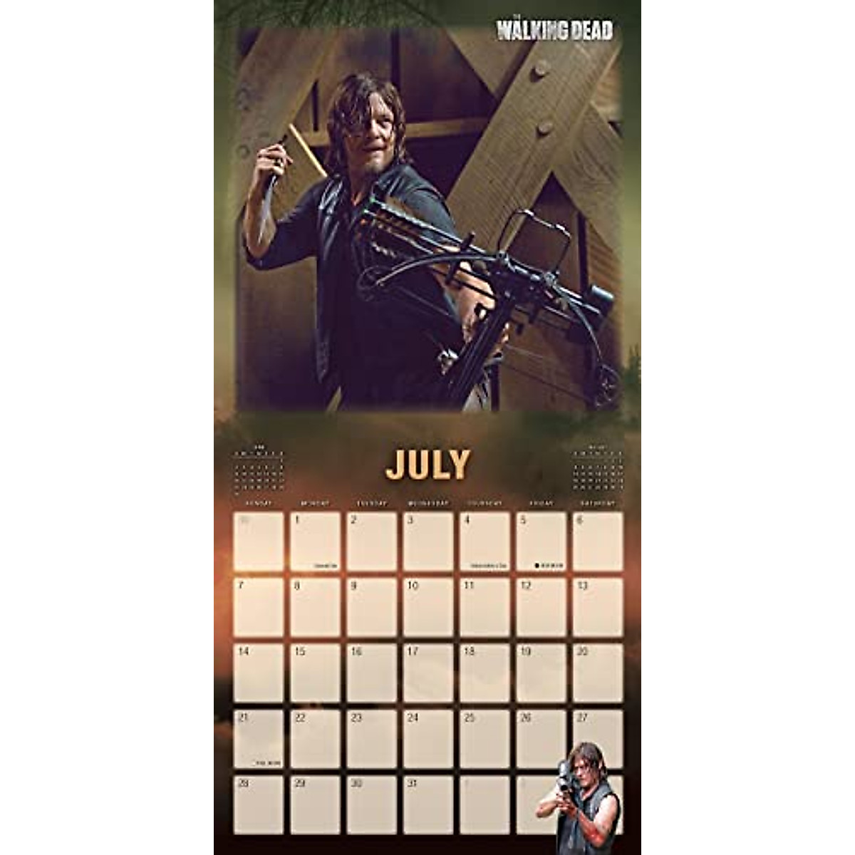 The Walking Dead 2024 26-Month Calendar: Daryl Dixon