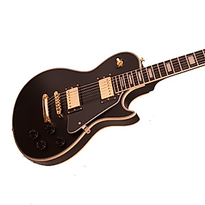 Sawtooth Heritage Series Maple Top Electric Guitar, Satin Black