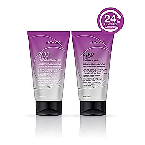 Joico Zero Heat Air Dry Styling Crème | For Thick Hair | 24 Hour Humidity Control | Tames Frizz & Enhances Texture | Boost Shine | Reduce Drying Time | 5.1 Fl Oz