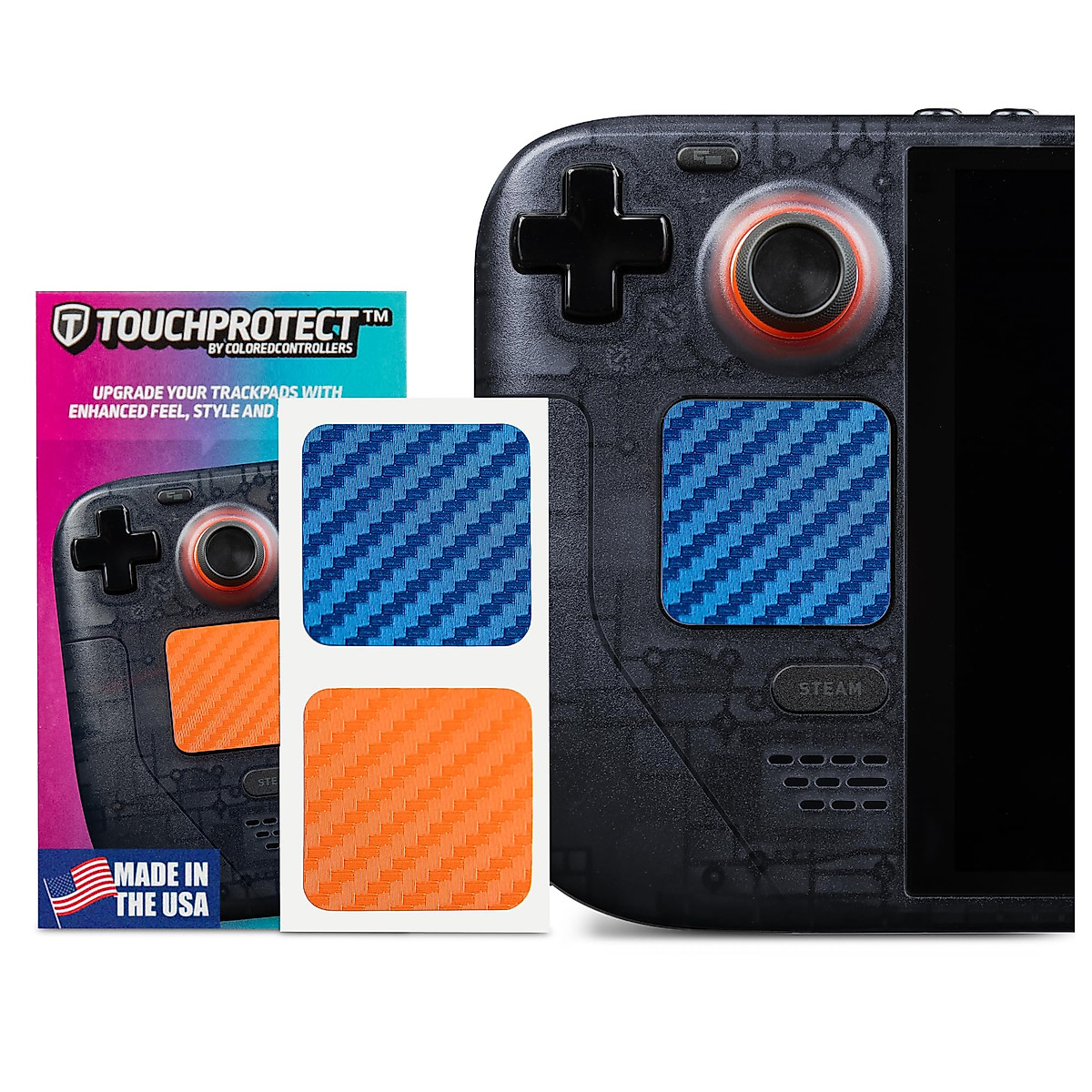 Steam Deck OLED Compatible Accesory. TouchProtect Skin to Add Grip, Style, Tactile Feedback, and Protect Steam Deck Trackpad. Touchpad Protector, Steam Deck Skin