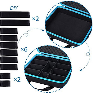 Khanka Hard Battery Storage Box Holder, Carrying Case Replacement for Makita 12V 18V 40V Battery and Charger - Holds 12V 18V 40V 2.0/2.5/3.0/4.0/5.0/6.0-Ah Battery, Charger (Case Only)