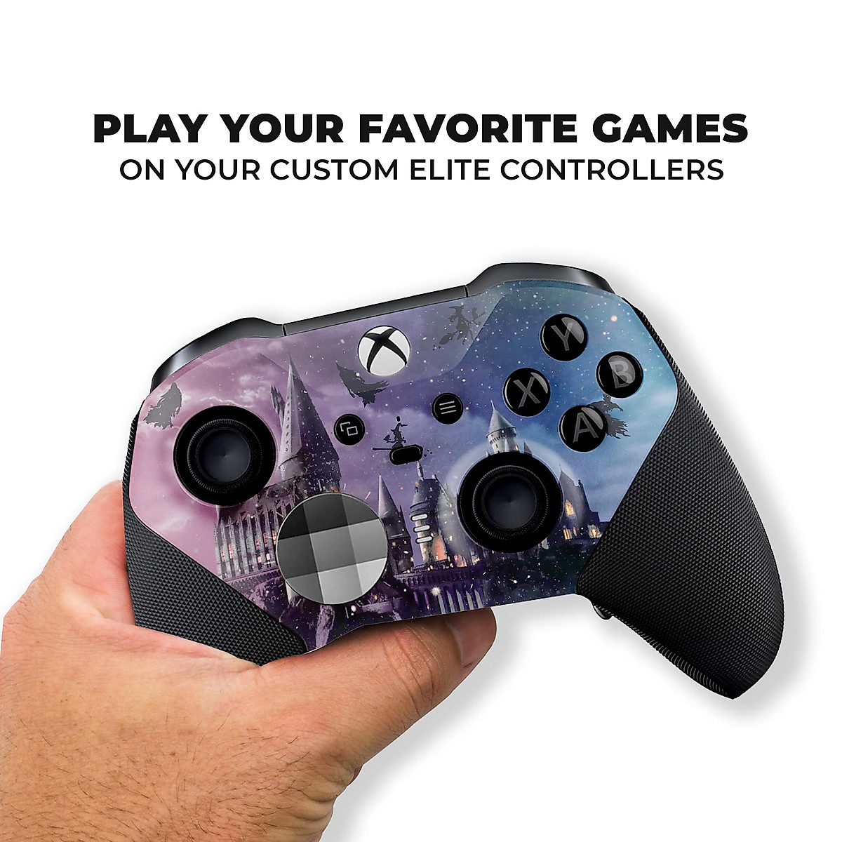 Harry Pottr X-box Elite Controller Series 2 Limited Edition by DreamController Custom Elite Series 2 Controller for X-box One/Series X/S Made with Advanced Hydro-Dip Paint Technology (Not Just a Skin)