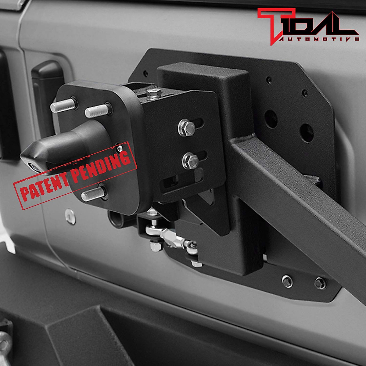 Tidal Steel Rear Bumper with Tire Carrier and Linkage Fit for 18-22 Wrangler JL