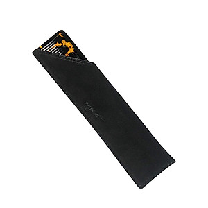 AUGUST GROOMING Vanity Comb in Canary with Black Suede case