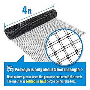 Fencer Wire 7 ft. x 100 ft. Garden & Plant Protective Netting with 3/4" Mesh, Reusable & Doesn't Tangle, Protection Against Bird, Deer and Other Animals, Multiple Choices Available (c. Heavy Duty)