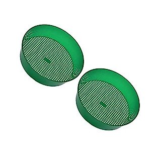 DOITOOL- 2PCS Mesh Plastic Garden Sieve Gardening Seedling Tool Riddle for Compost Soil Stone (Green, with Color Deviation)