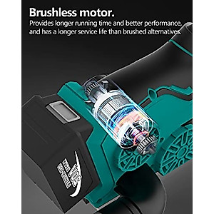 20V Brushless Cordless Hand Planer, ROFMAPLE 13000RPM 2-3/8" Wood Planer with 2 Pack 20V Lithium-Ion Batteries Electric Planer Adjustable Planing Depth Power Planer for Woodworking Home DIY