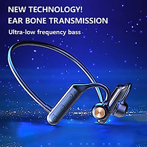 Wireless Bluetooth 5.3 Bone-Conduction Headphones Wireless Earbuds Bluetooth Headset Sport, 3D Stereo Sound,Long Standby Time Compatible with iOS & Android