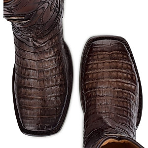 Cuadra 1E1OFY Crocodile Fuscus Rodeo Western Boots (Brown, numeric_11)