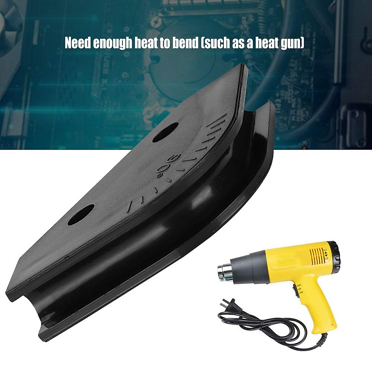 Bewinner 14mm Hard Tube Bending Kit, 3pcs 14mm OD 45/90 / 180 Degree Acrylic Hard Tube Bender Tool Kit,Water Cooling Bending Kit Suitable for Elbow for Awgm3 Series