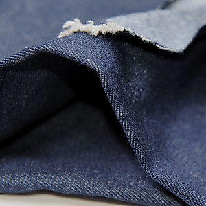 Denim 9 OZ.Indigo Washed of Deep Col 100% Cotton Fabric 62' ' Wide by The Yard(Deep-Indigo), Light-indigo