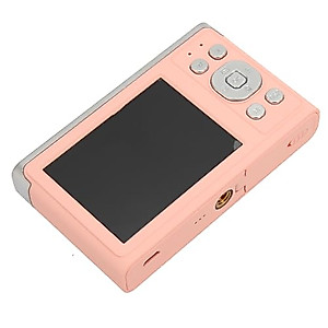 Digital Camera, 16X Zoom 2.88 Inch IPS 4K Video Output Digital Zoom Camera for Travel (Pink)