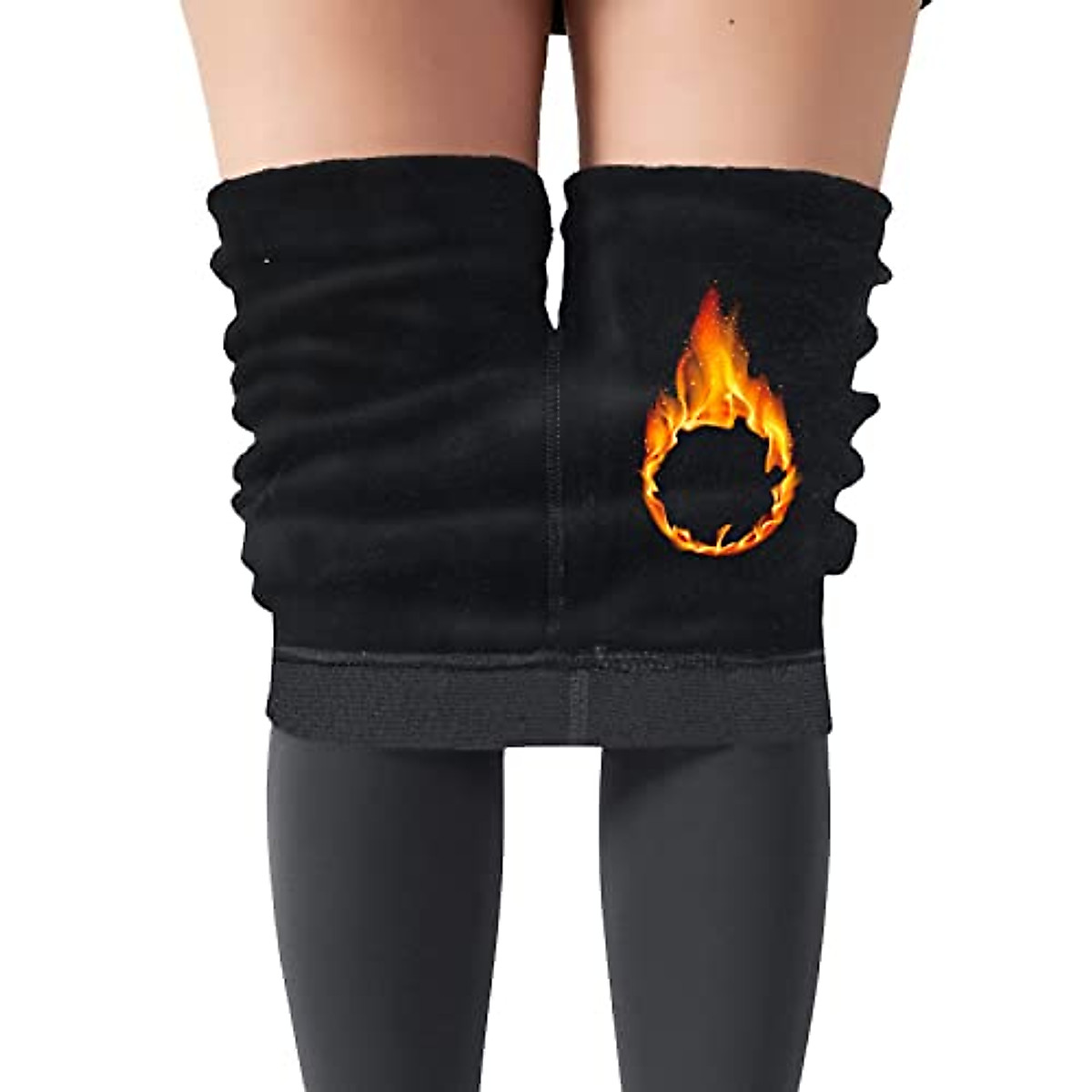 Women's Sherpa Lined Sweatpants Soft and Comfortable Pants Compression Hiking Pants(A-Grey,One Size)