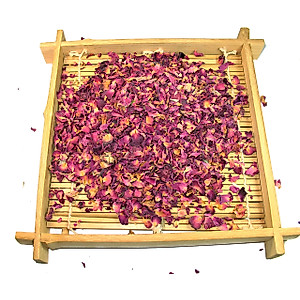 Organic Rose Flower Rose Petals Tea caffeine free herbal tea (Organic Rose Flower 4 OZ)