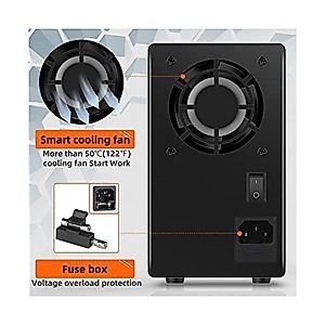 DC Power Supply Variable Lab DC Power Supply Adjustable Voltage Regulator Stabilizer Switching Bench Source Supply Variable 30V 10A Coarse And Fine Adjustments for Spectrophotometer and lab Equipment