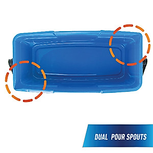 Unger Professional 3 Gallon Bucket – Compact Cleaning Bucket, Comfort-Grip Handle, 2 Pour Spouts, Portable Cleaning Supplies, Plastic Mop Bucket for Floor, Window & Household Cleaning