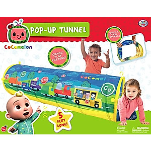 CoComelon Tunnel for Toddlers – Pop Up Play Tunnel Tent for Kids to Crawl Through | Collapsible and Portable Toy – Sunny Days Entertainment