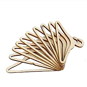 MXIAOXIA 1Pcs Wooden Doll Clothes Hanger Long Hanger Baby Clothes Hanger Storage Tool Easy to Use