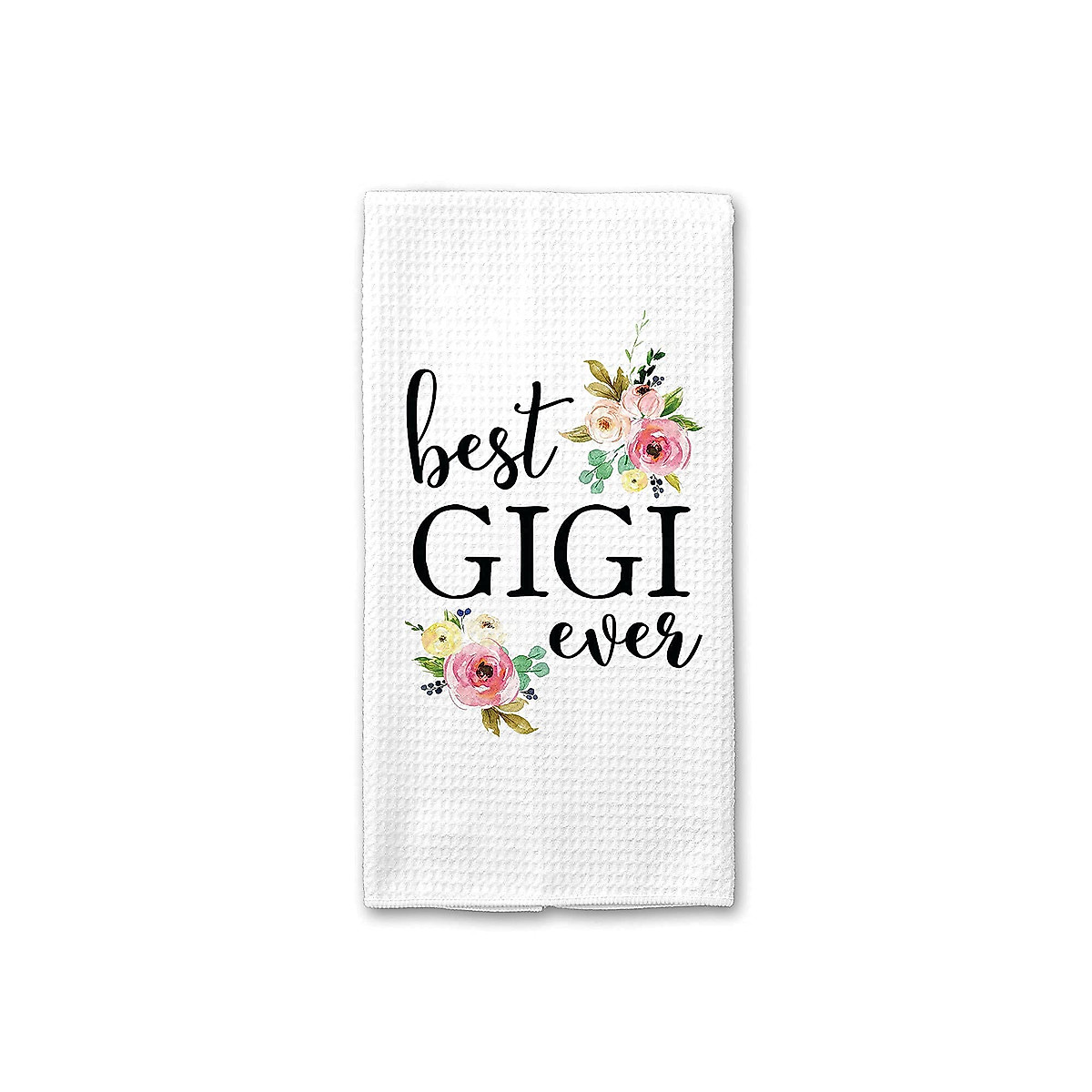 CANARY ROAD Best Gigi Ever Towel | Waffle Weave Dish Towel | Gigi Birthday Present | Gift for Mom | Mother's Day Gift | Gigi Birthday Gift