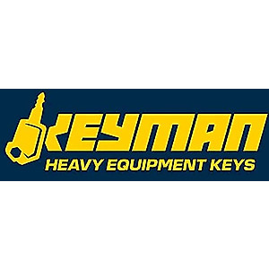 Keyman 5 OEM Style Ignition Replacement Keys with Logo Made to fit Case Heavy Construction Equipment
