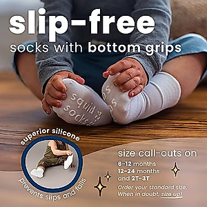 squid socks Viscose from Bamboo Socks | 0-6M, 6-12M, 12-24M, & 2T-3T | Socks that Stay On | As Seen on Shark Tank | Cloud