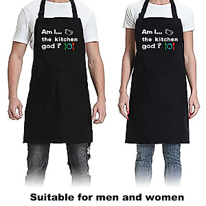 boshiho Aprons for Men Women With Pockets, Grilling BBQ Chef ApronsThanksgiving,Christmas,Birthday Cooking Gifts for Dad, Husband,Brother, Boyfriend,Mom