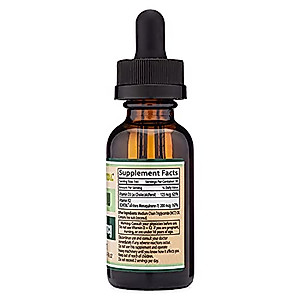 Vitamin D3 K2 5,000 IU Liquid Drops (5,000 IU of D3 and 200mcg of 99.9% All-Trans Patented K2 MK-7 (K2Vital)) Max Absorption Liquid Vitamin D Drops (30 Servings) by Double Wood