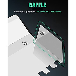 Mxmoonfree Tile Tools 24'' Large Tile Trowel 2/5" x 2/5" Square Notch Trowel Tile Adhesive Spreader, Perfect for Large Tiles Flooring & Tiling Masonry Hand Trowel