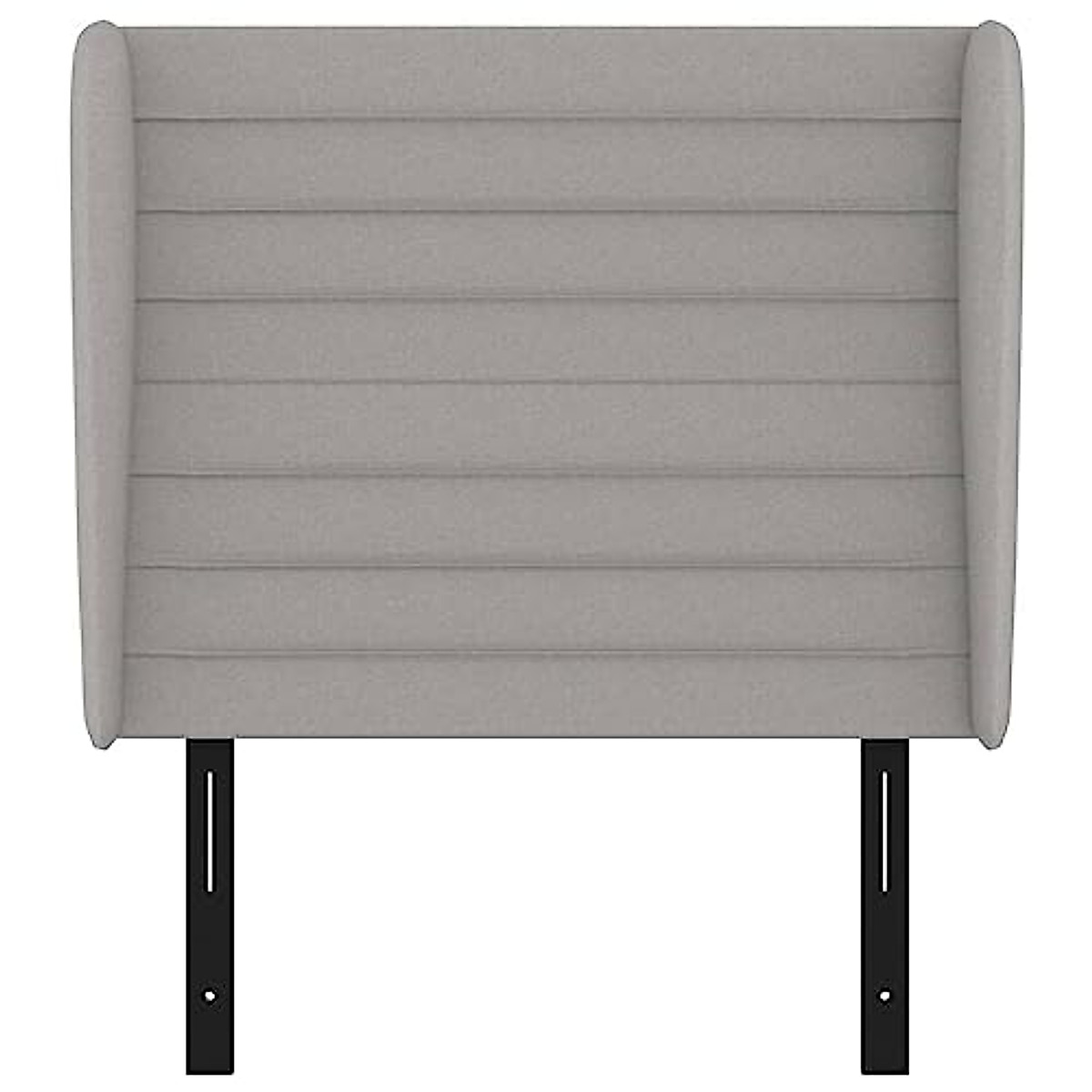 Penau Headboard with Ears Light Gray 40.6"x9.1"x46.5"/50.4" Fabric Modern Comfort for Your Bedroom Enhance Your Sleep Space