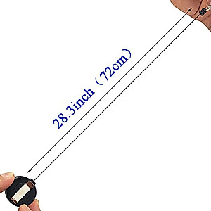 JANYUN 35 Pcs Black Retractable Badge Reels Holders Reels Clip for ID Badge Holders for School Office Supplies