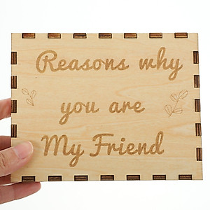 NOLITOY Personalized Sentimental Box Reasons Why You Are My Best Friend Cute Birthday For Her Women Friendship & Bestie