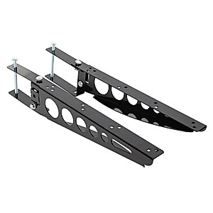 for Pair RV 4" Square Rear Bumper Mounting Cargo Carrier Box Support Arms Bracket