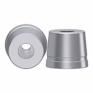 Linkidea 2 Pack Safety Razor Stand, Opening Dia 0.5" (13mm) Men's Shaving Razor Holder, Razor Holder for Bathroom Countertops Compatible with Shaving Revolution (Brushed Silver)