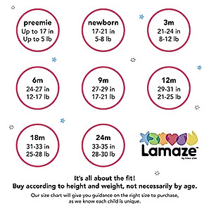 Lamaze Baby Super Combed Natural Cotton Long Sleeve Bodysuit, Snap Closure, 5 Pack, Plain White, 3 Months