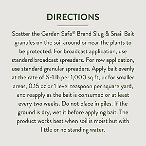 Garden SafeSlug & Snail Bait, Granules, 2-Pound, 6-Pack