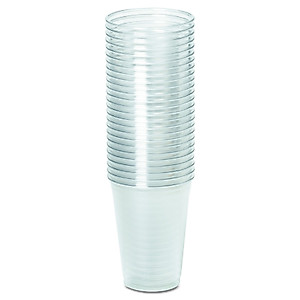Dixie Crystal Clear Plastic Cups, 10 oz - 25 cups (Pack of 20)