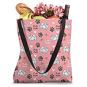 Pomeranian Mom Pink Women Gift Tote Bag