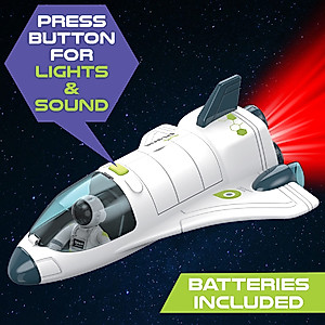 BLOONSY Space Shuttle Toy | Rocket Ship with Astronaut | Space toys for kids 3 5