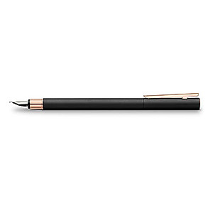 Faber-Castell NEO Slim Fountain Pen Metal Black,Rose Gold Spring EF Rose-Gold
