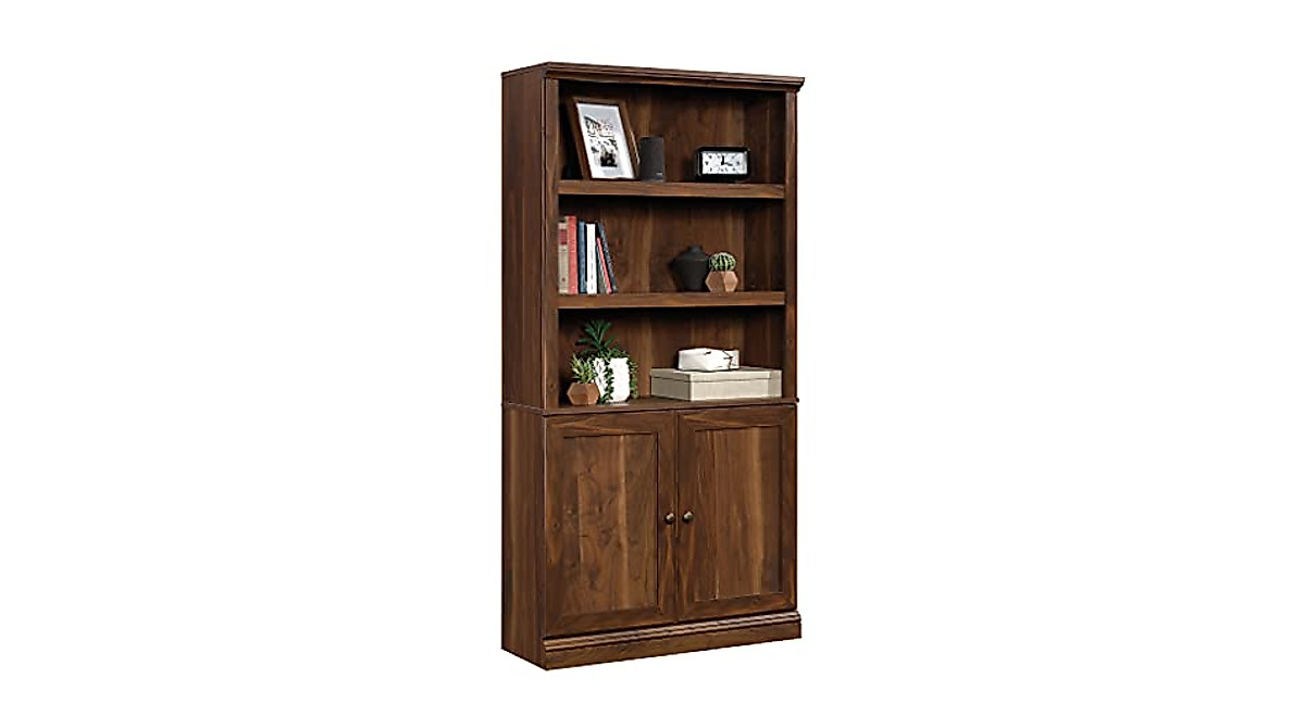 Sauder Grand Walnut Bookcase - Stylish & Functional