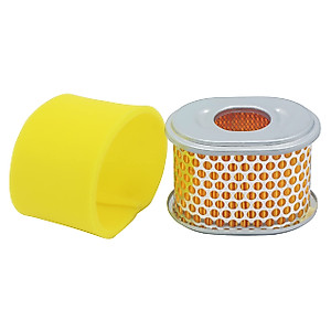 Fullas 4 Pack GX160 Air Filter 17210-ZE1-505 Compatible with Honda GX140 GX200 5.5HP 6.5HP 7.5HP Engine Plus Pre Filter, for 17210-Z4M-821,17210-ZE1-517,17210-ZE1-821,17210-ZE1-822