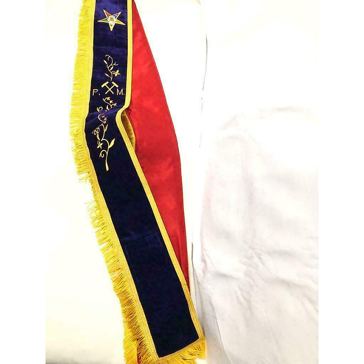 Ayaan Products OES PAST MATRON SASH WITH GAVELS, OES SASHES (STYLE B)