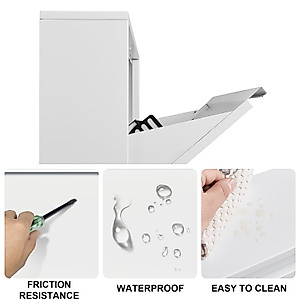 LUCYPAL 3 Flip Drawers Shoe Storage Cabinet, Shoe Cabinet for Entryway,Freestanding Shoe Organizer for Hallway, Bedroom, Apartment, White